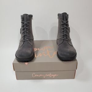 Crown Vintage | Shoes | Crown Vintage Rugged Combat Boots | Poshmark